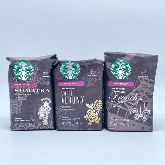 Starbucks | Kitchen | Starbucks Coffee Bundle 3 Bags 2 Oz French Roast ...